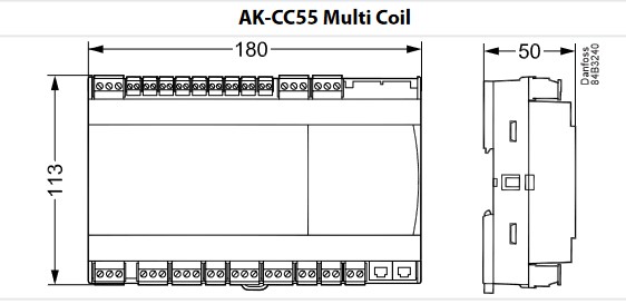 Danfoss Case/Room Controller (EEV) - AK-CC55 Multi Coil - Airefrig