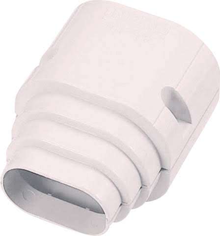 Duct End Socket - 75mm - Ivory - Airefrig