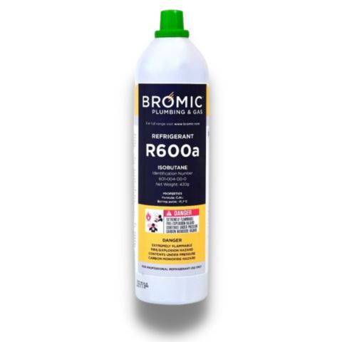 R600a (Iso-Butane) Refrigerant - 420g Disposable Cylinder - Airefrig